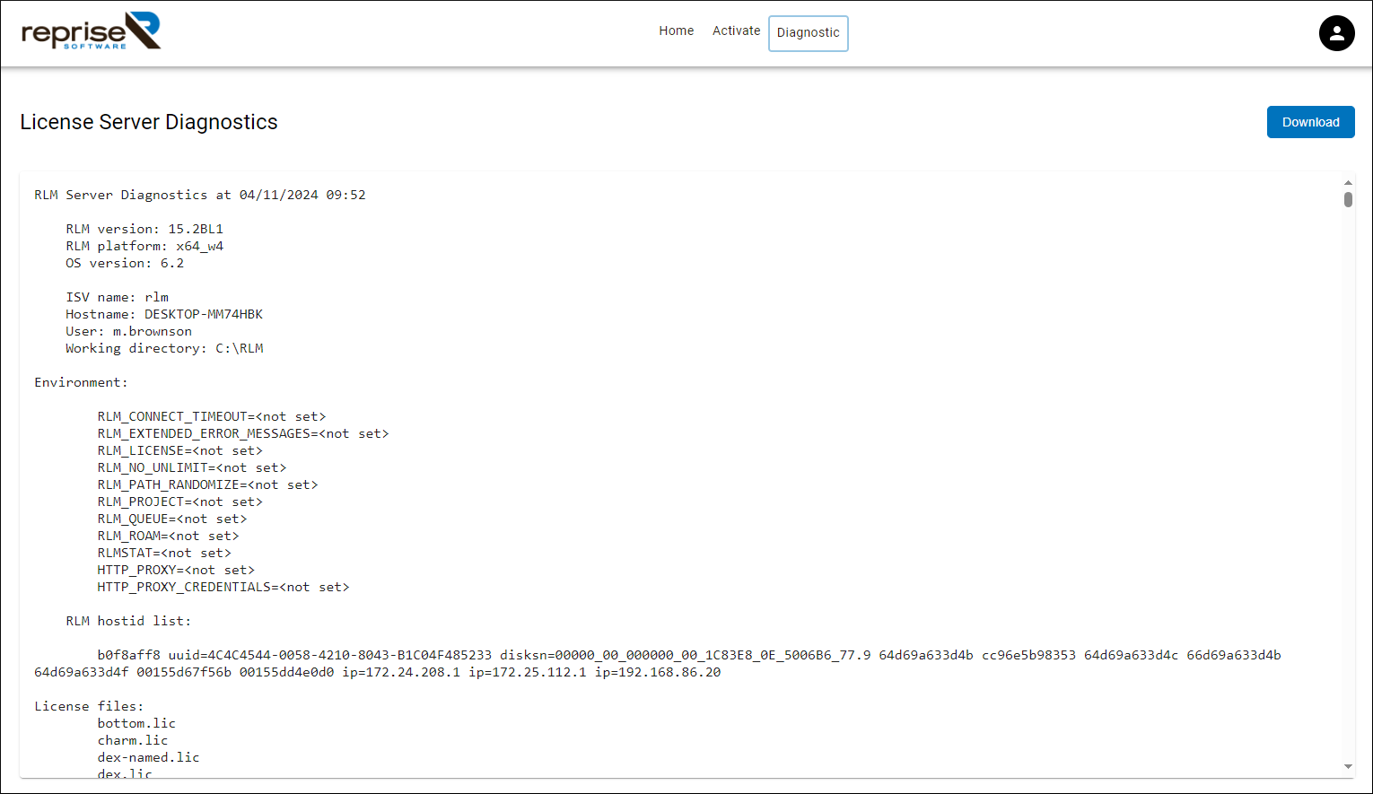 RLM v16.0 (Beta 2) - Reprise Software